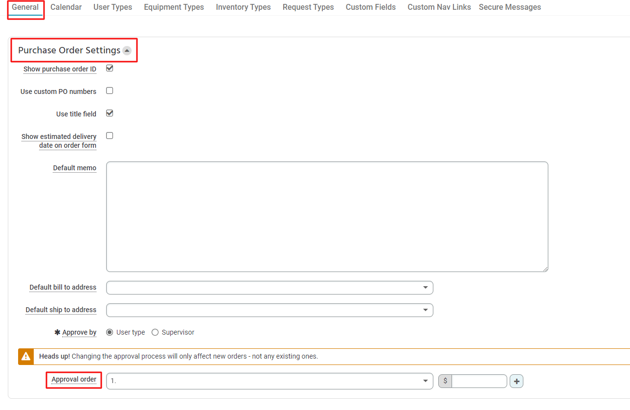 Setting Up Your Purchase Order Module – Help Center - Facilities ...