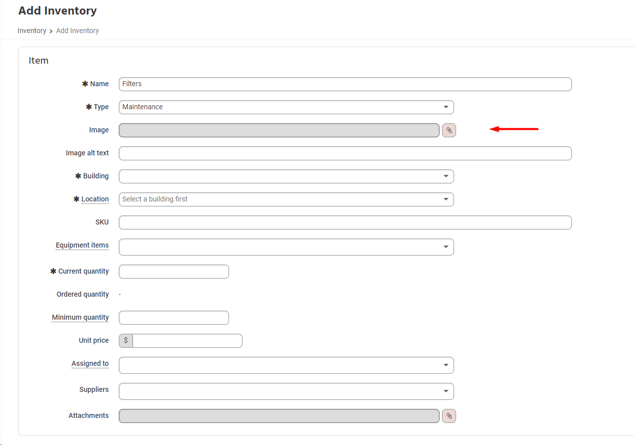 Inventory Images – Help Center - Facilities Management eXpress
