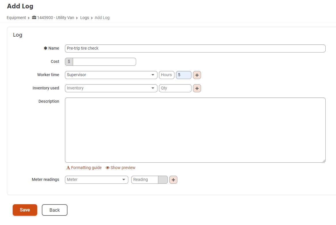 What Are Equipment Logs? – Help Center - Facilities Management eXpress