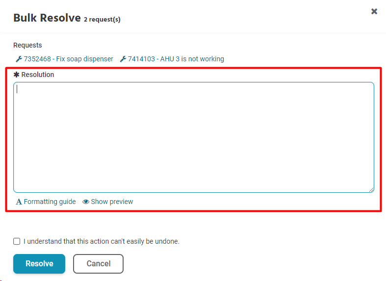 Bulk Assign Bulk Approve Bulk Delete And Bulk Resolve Work Requests