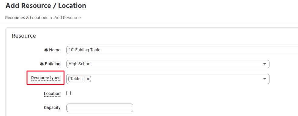 How to Create Resource Types, and Assign Resources to Resource Types ...