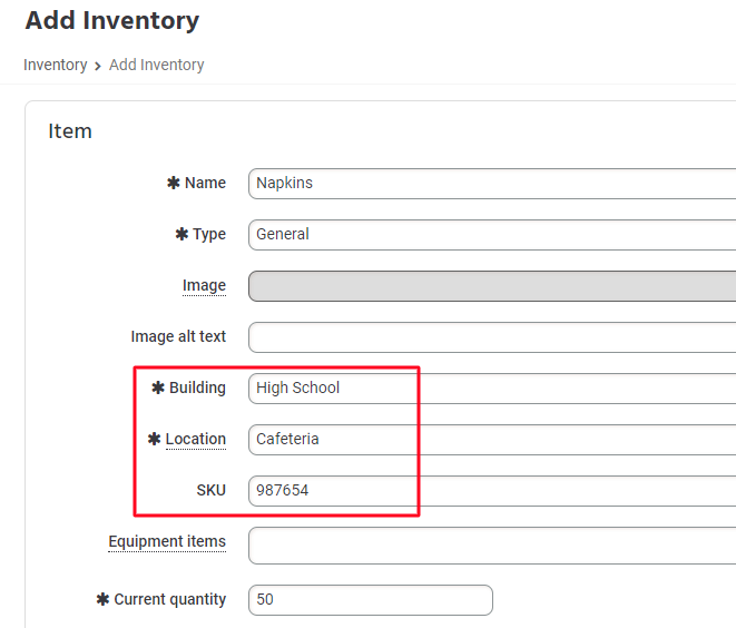 Transferring Inventory – Help Center - Facilities Management eXpress