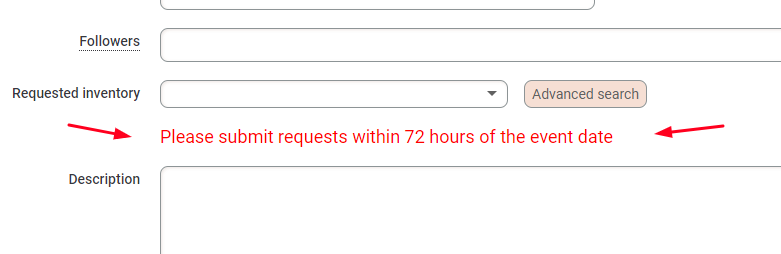 Read-Only HTML Formatting – Help Center - Facilities Management eXpress