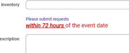 Read-Only HTML Formatting – Help Center - Facilities Management eXpress