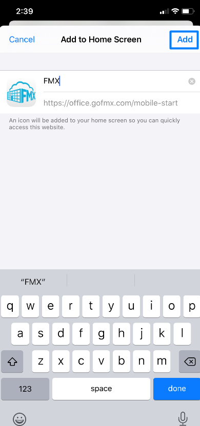 How to add an FMX Icon to Your Smartphone's Home Screen – Help Center ...