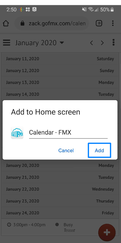 How to add an FMX Icon to Your Smartphone's Home Screen – Help Center ...