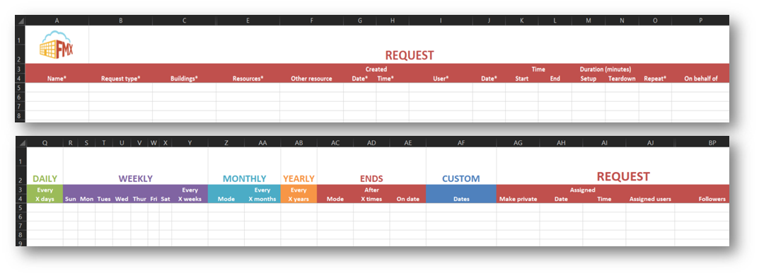Bulk Importing Schedule Requests – Help Center - Facilities Management ...