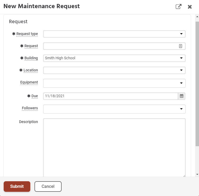 Creating a Maintenance Request – Help Center - Facilities Management ...